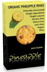 Organic Pineapple Rings 100g - 2.5kg - Cocavo